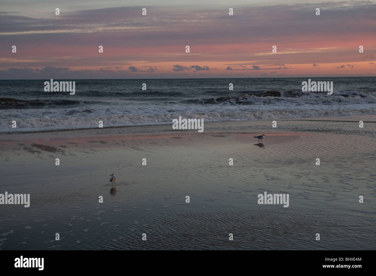 Sunset beach scene hi-res stock photography and images - Alamy