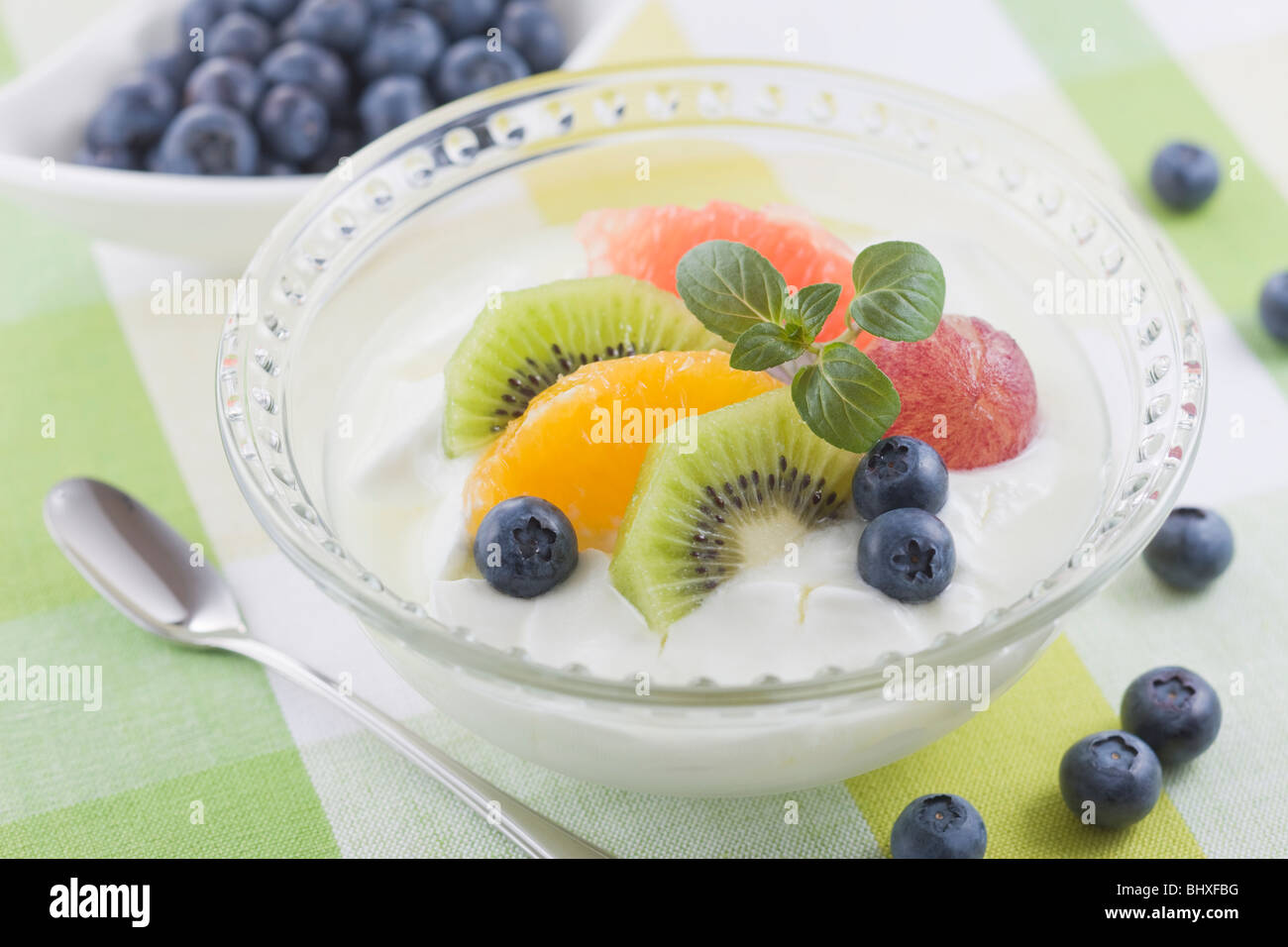 Orange fruit and yoghurt hi-res stock photography and images - Alamy
