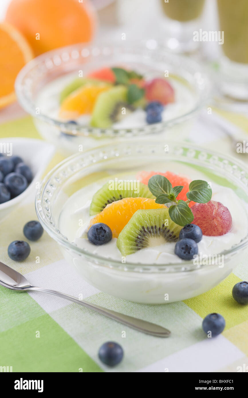 Orange fruit and yoghurt hi-res stock photography and images - Alamy