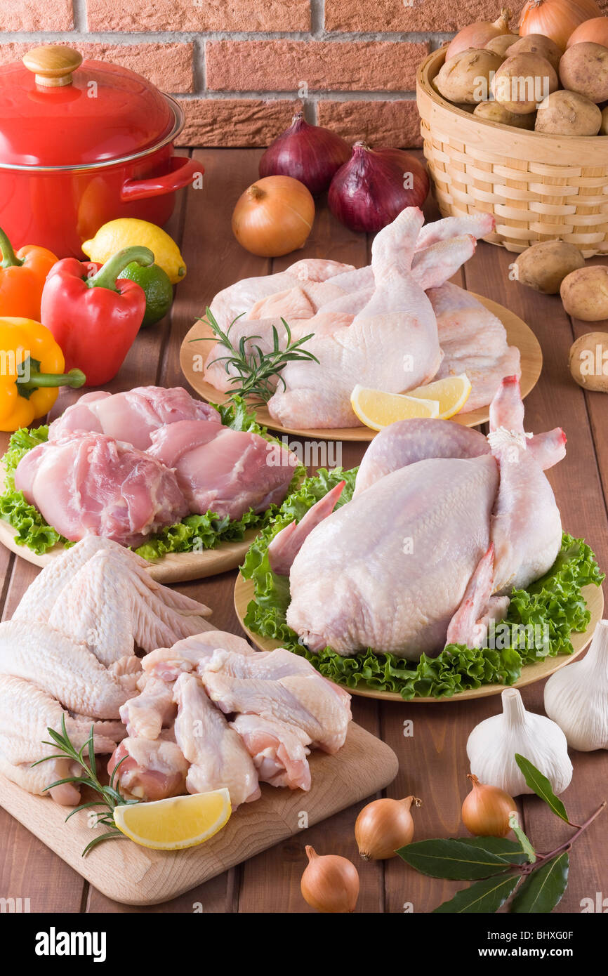 Whole chicken meat hi-res stock photography and images - Alamy