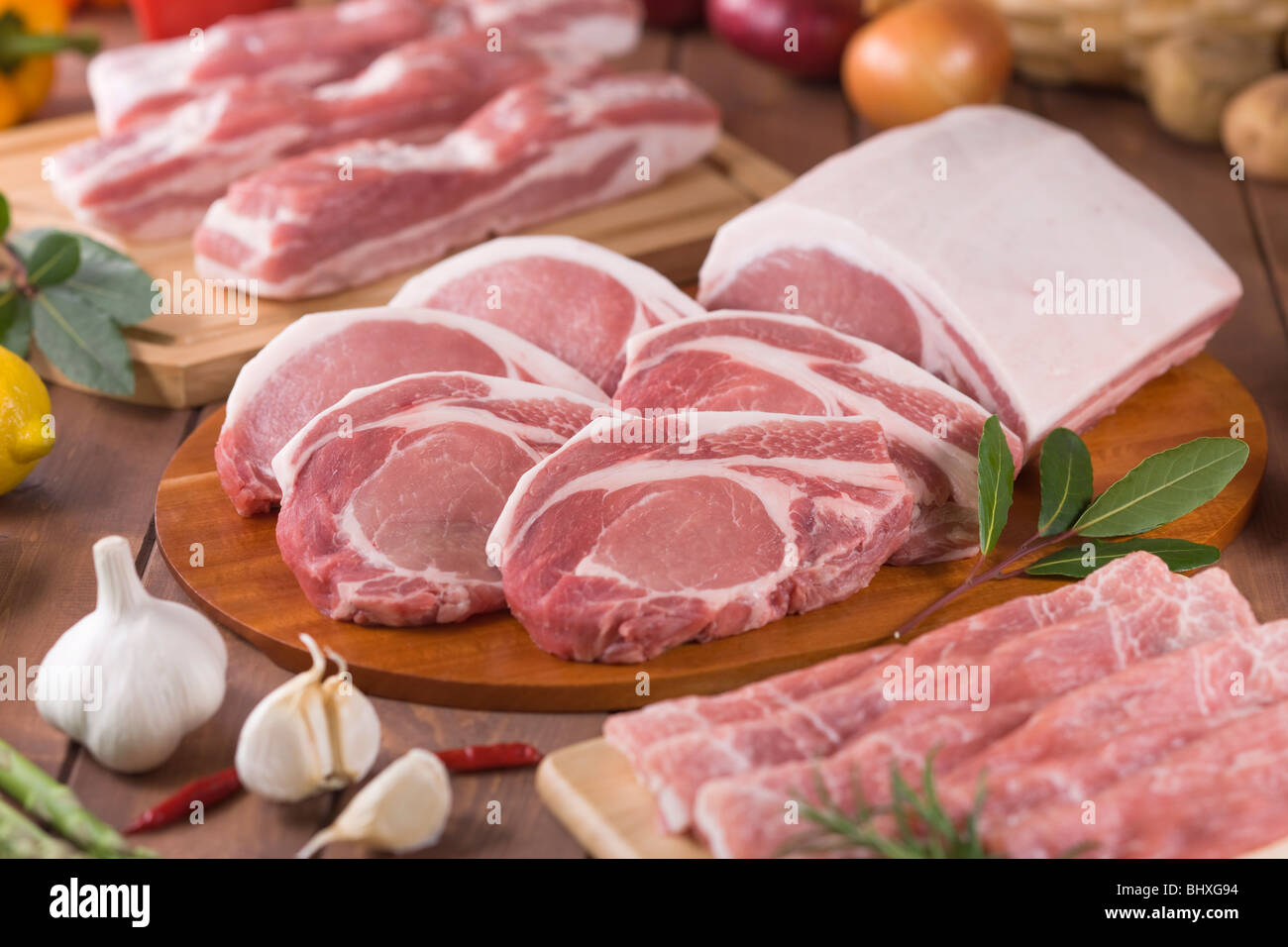 Meat and pork hi-res stock photography and images - Alamy