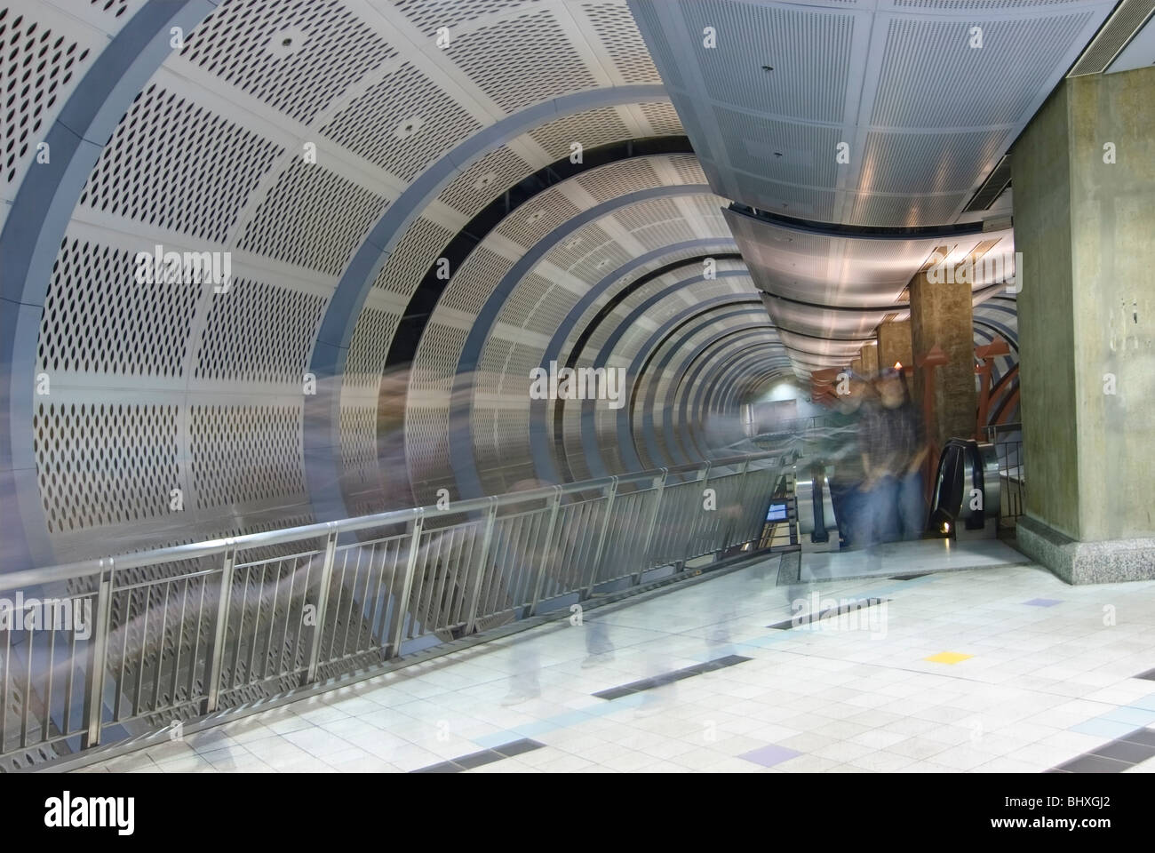 Subway station in Hollywood and Highland in Los Angeles, California ...