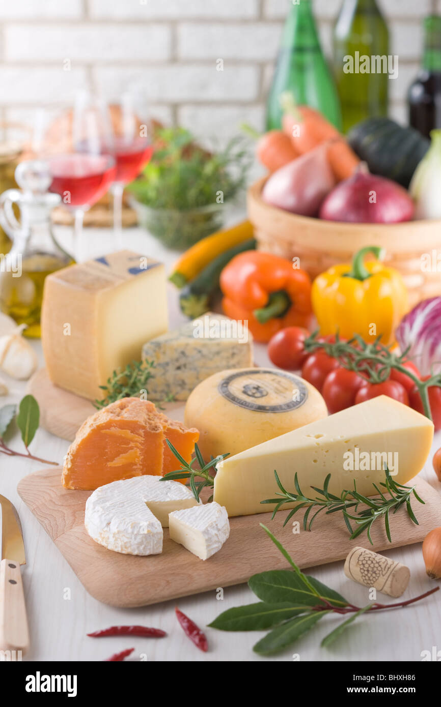 Cheese and Grocery Stock Photo - Alamy