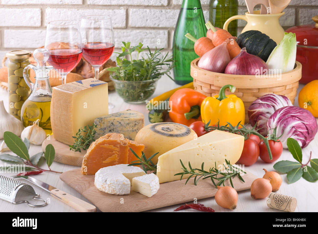 Cheese and Grocery Stock Photo - Alamy