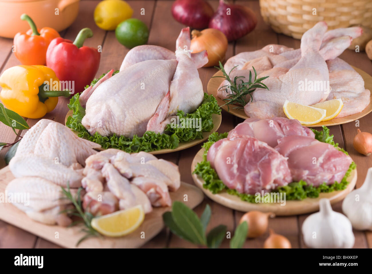 Whole chicken meat hi-res stock photography and images - Alamy