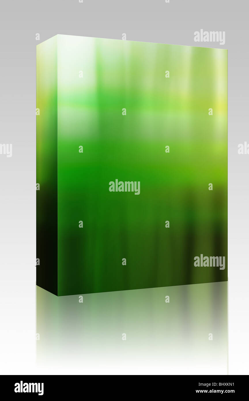 Software package box glowing color energy aura hi-res stock photography ...