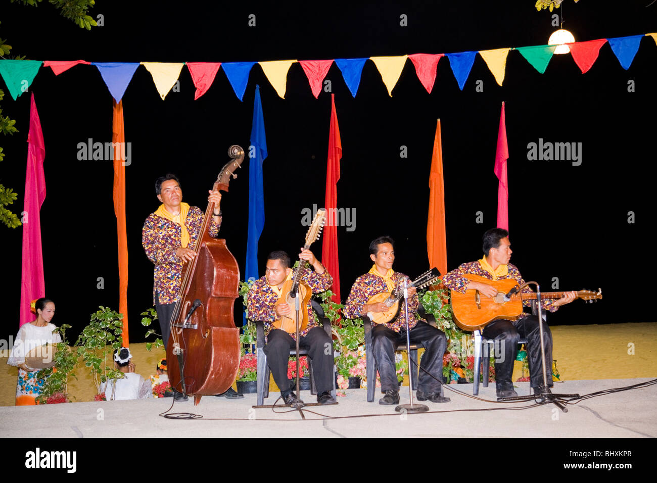 Philippine dances performed in before resort guests at Dakak Beach ...