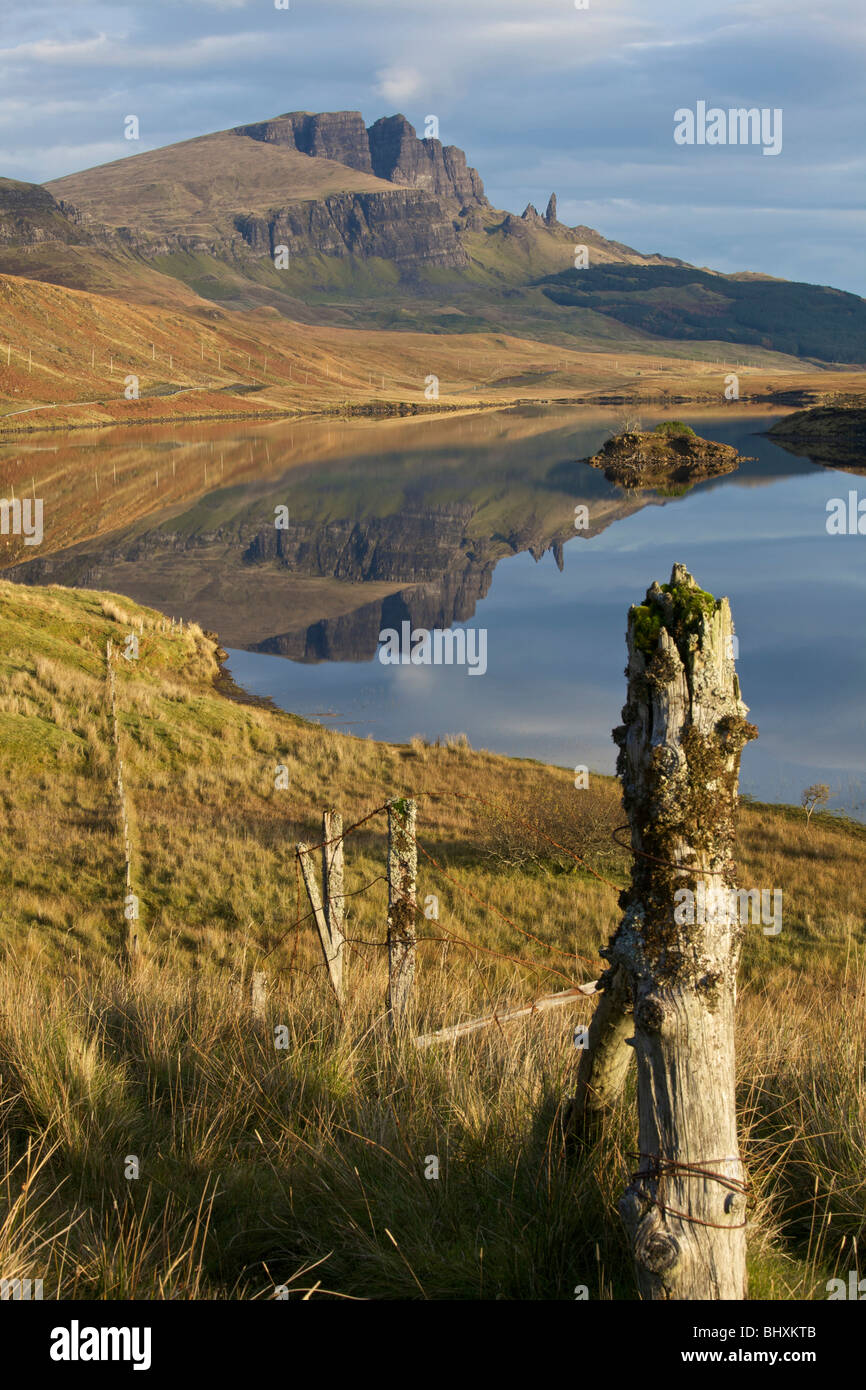 The Old Man of Storr reflected in Loch Fada, Isle of Skye, Scotland ...