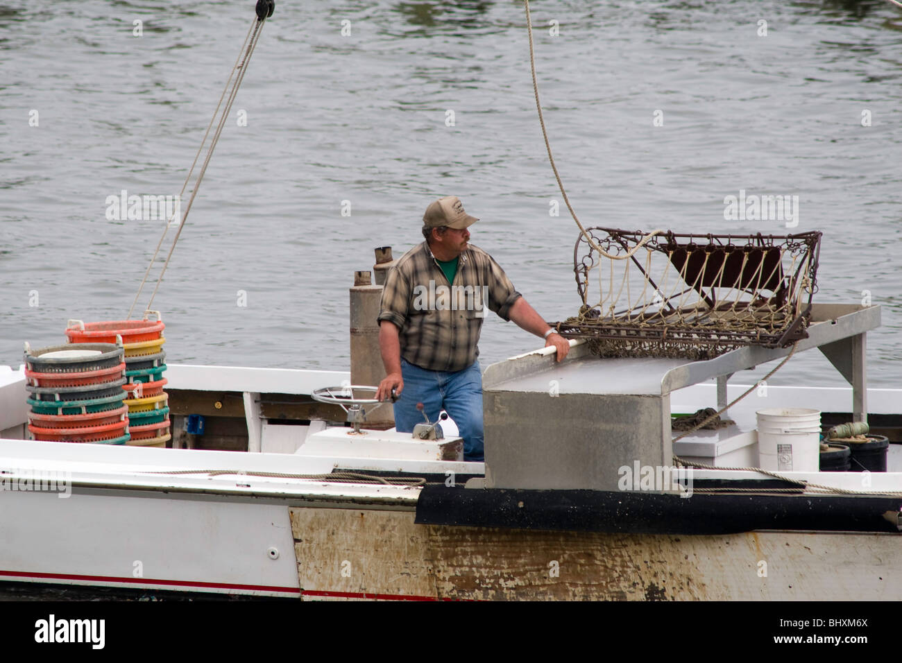 Chesapeake Bay workboat in Cambridge Creek Stock Photo - Alamy