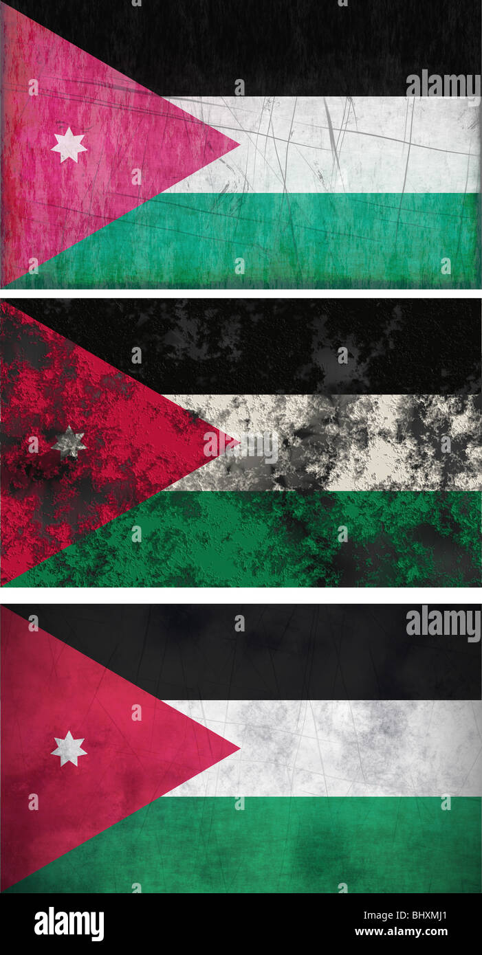 Great Image of the Flag of Jordan Stock Photo - Alamy