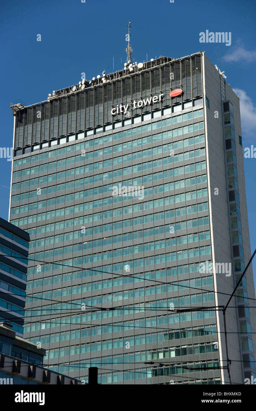 City Tower on Piccadilly Gardens in Manchester Stock Photo - Alamy