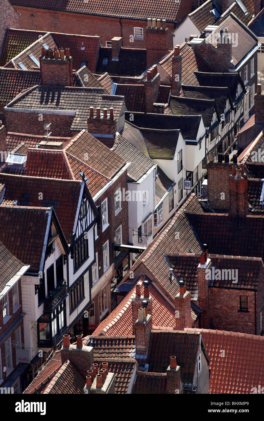 Stonegate in York as seen from the Minster Stock Photo - Alamy