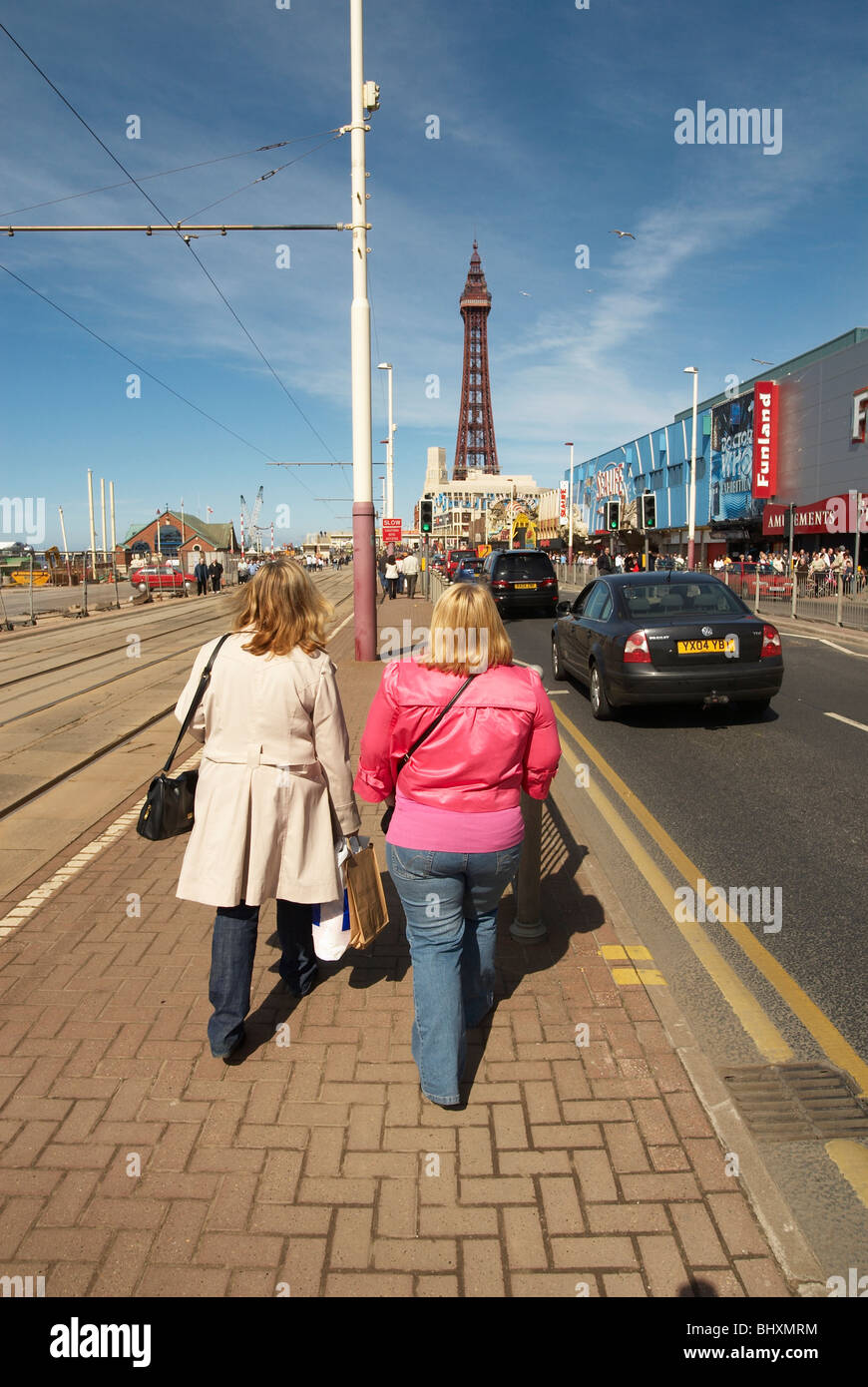 Blackpool seaside front lancashire Stock Photo - Alamy