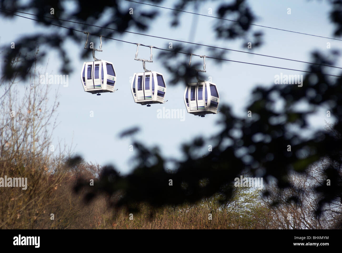 Cable Cars at the Heights of Abraham derbyshire Stock Photo - Alamy