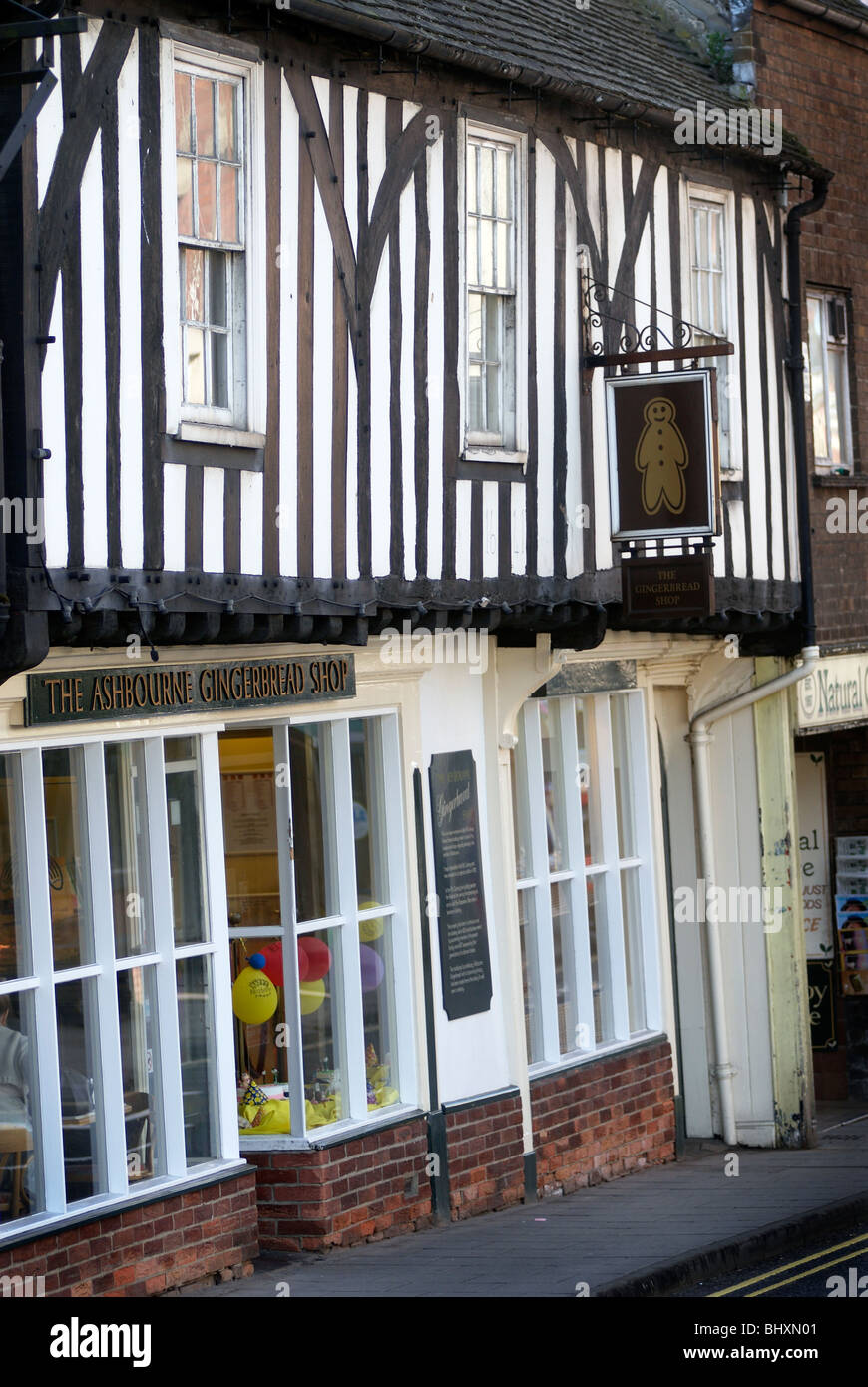 The Gingerbread man shop at Ashbourne Derbyshire Stock Photo - Alamy
