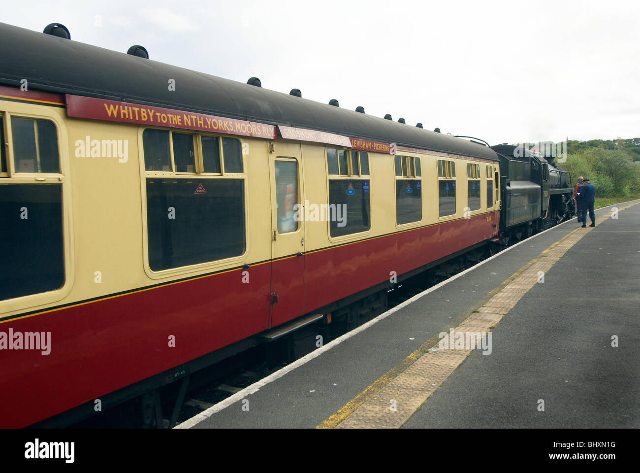 North yorkshire Moors Steam Railway at Whitby Stock Photo - Alamy