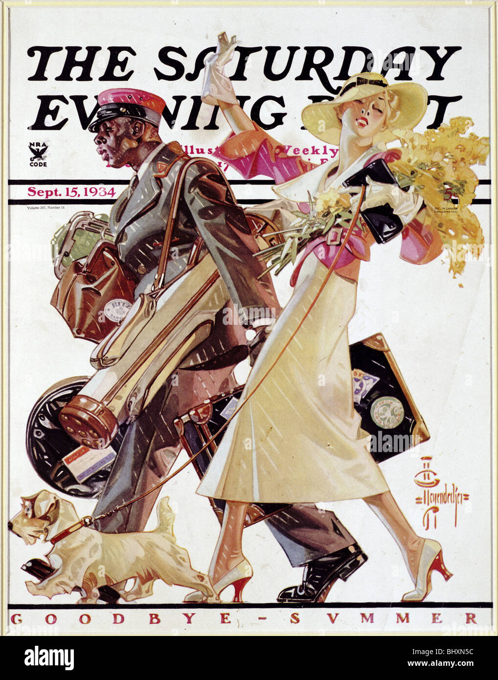 The saturday evening post magazine cover hi-res stock photography and ...