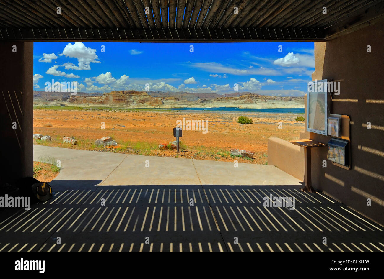 Lone Rock Beach on the inlet of Lake Powell, near Page, Arizona USA ...