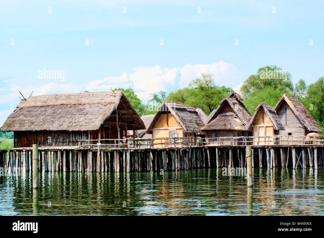 Buildings on stilts Stock Photo - Alamy
