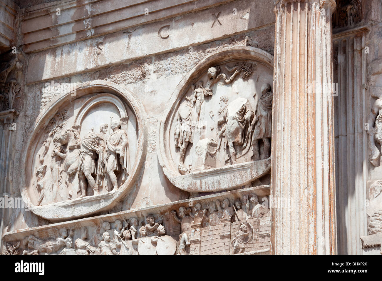 Relief on the Arch of Constantine Stock Photo - Alamy