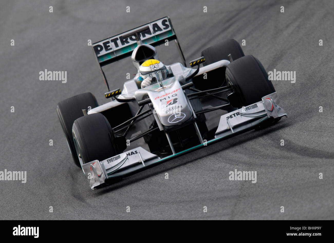 Nico Rosberg (GER) in the Mercedes MGP W01 racecar during Formula 1 ...