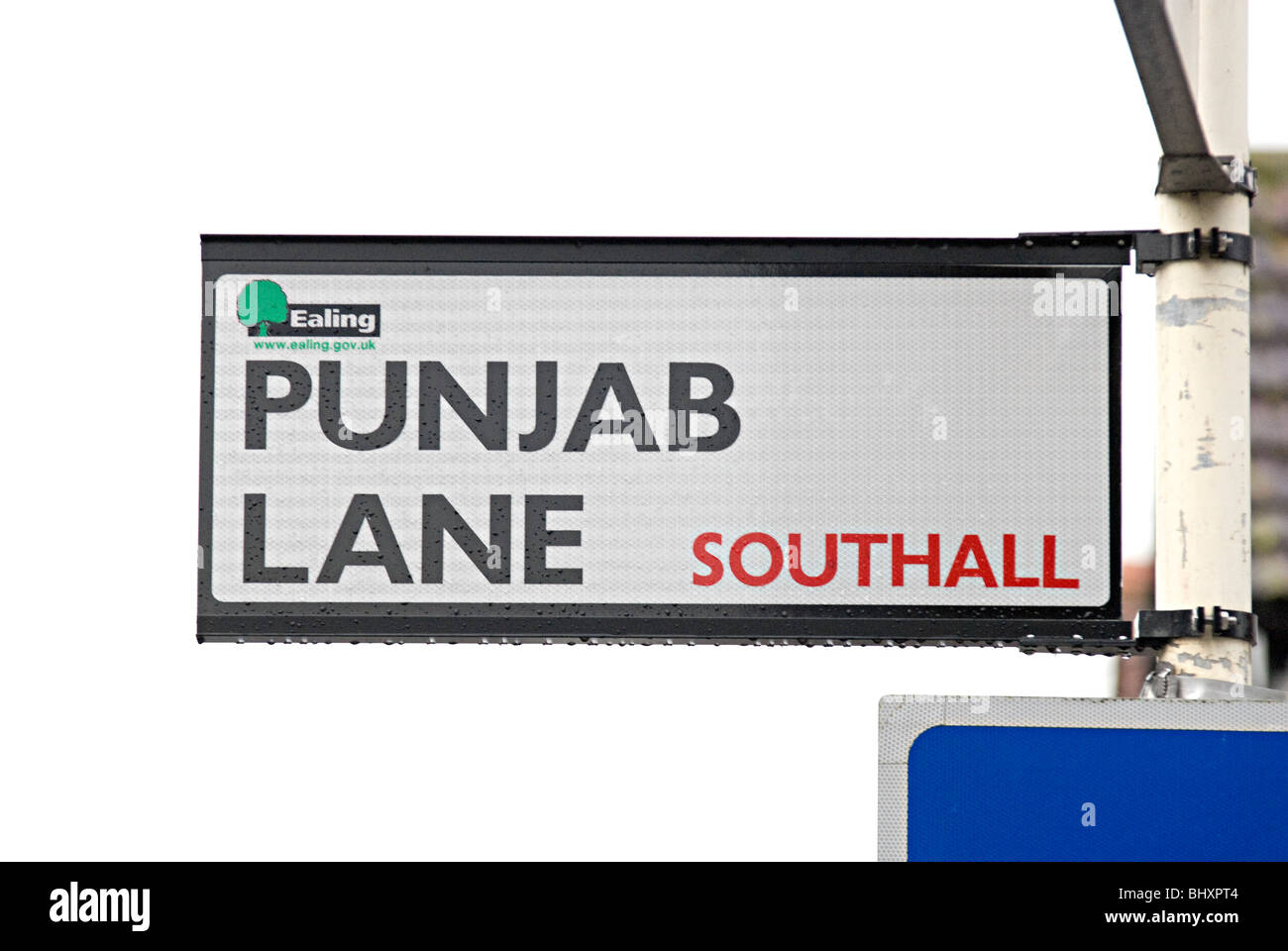 punjab lane sign southall london Stock Photo - Alamy