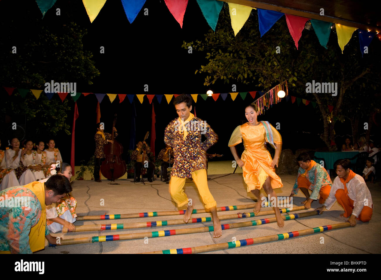 Philippine dances performed in before resort guests at Dakak Beach ...