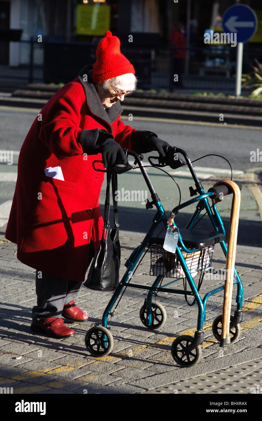 Old Woman Walking Frame High Resolution Stock Photography and Images ...