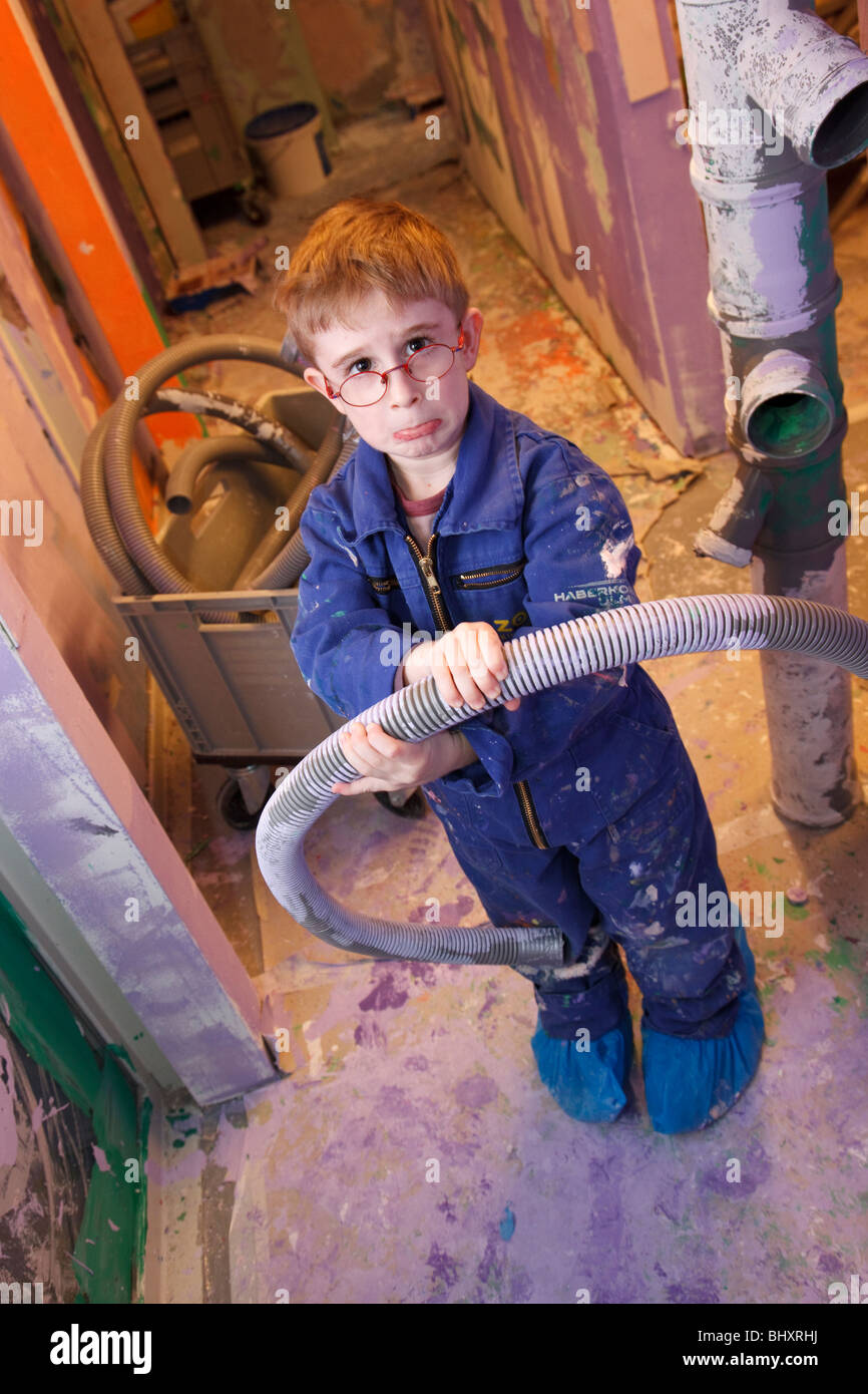 boy with pipe in children's museum zoom Stock Photo - Alamy