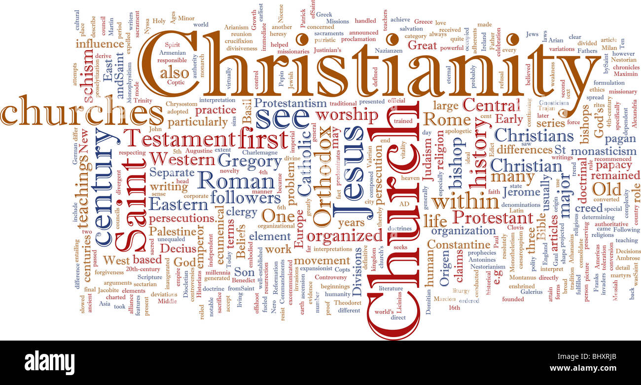 Catholic church word cloud concept hi-res stock photography and images ...