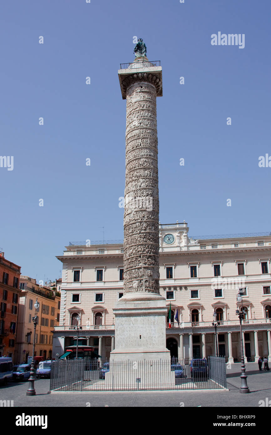 Column of Marcus Aurelius Stock Photo - Alamy