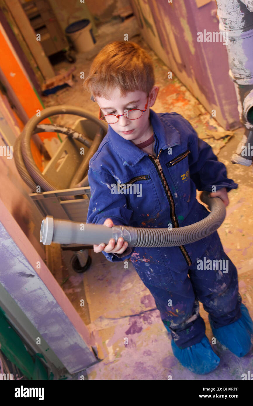 Boy with pipe hi-res stock photography and images - Alamy
