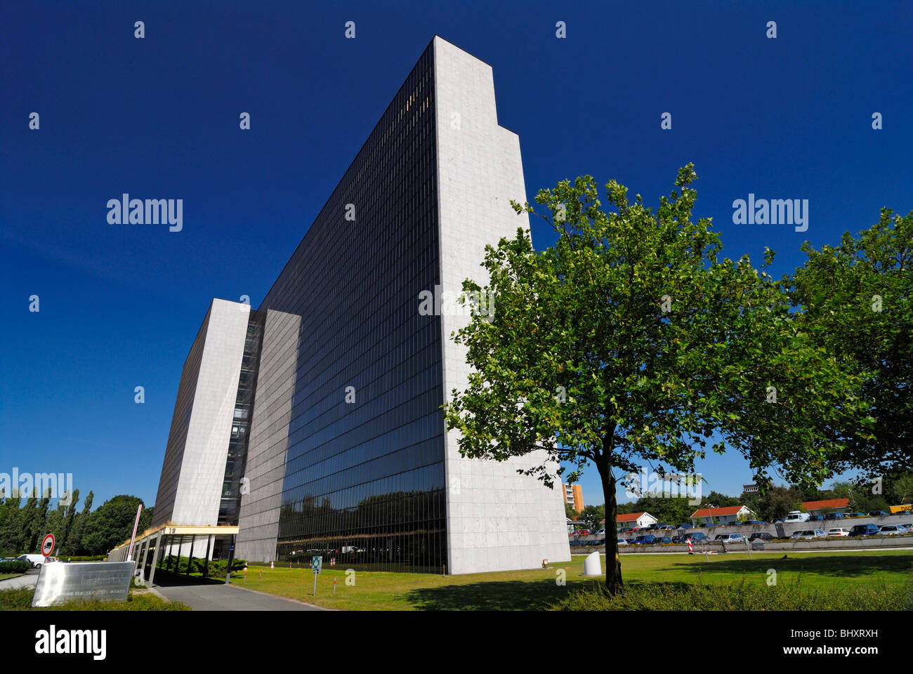 The Vattenfall's house in the City North, Hamburg, Germany, Europe ...