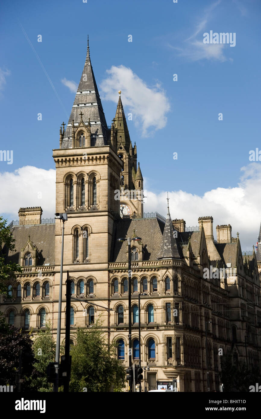 Town Hall from Princess Street in Manchester Stock Photo - Alamy