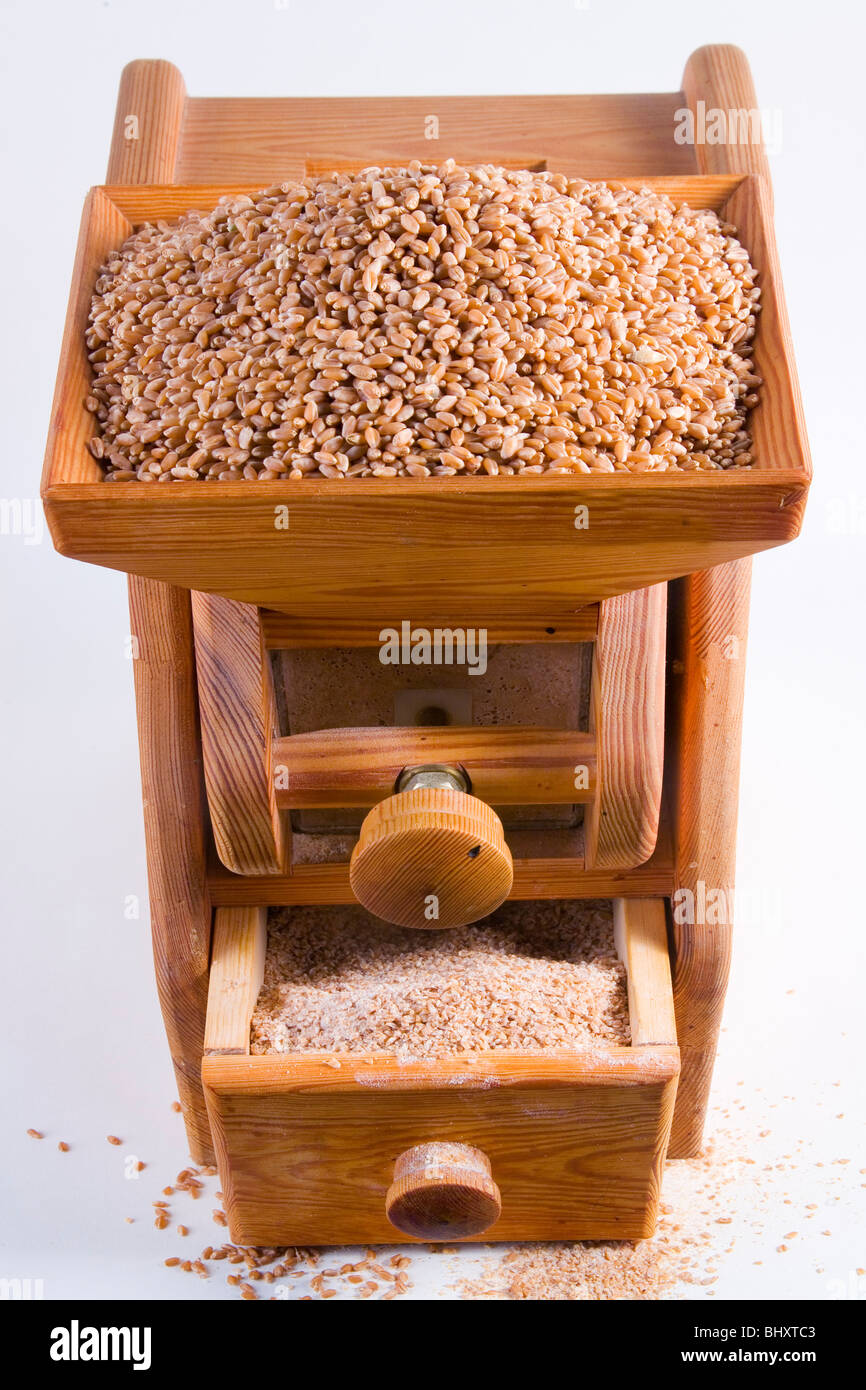 corn mill with wheat Stock Photo - Alamy
