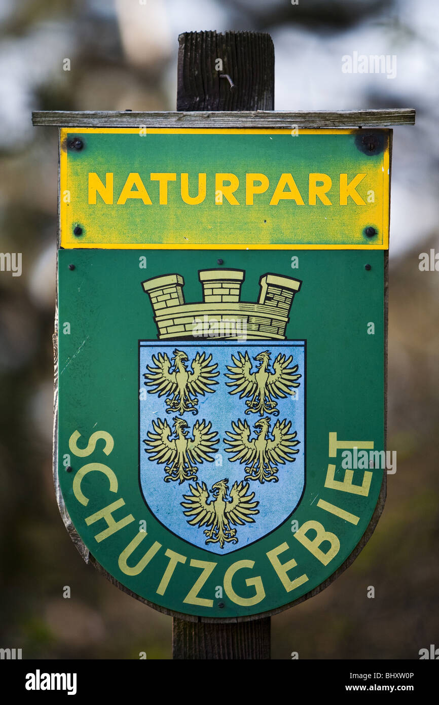 panel of a Lower Austrian natural park Stock Photo - Alamy