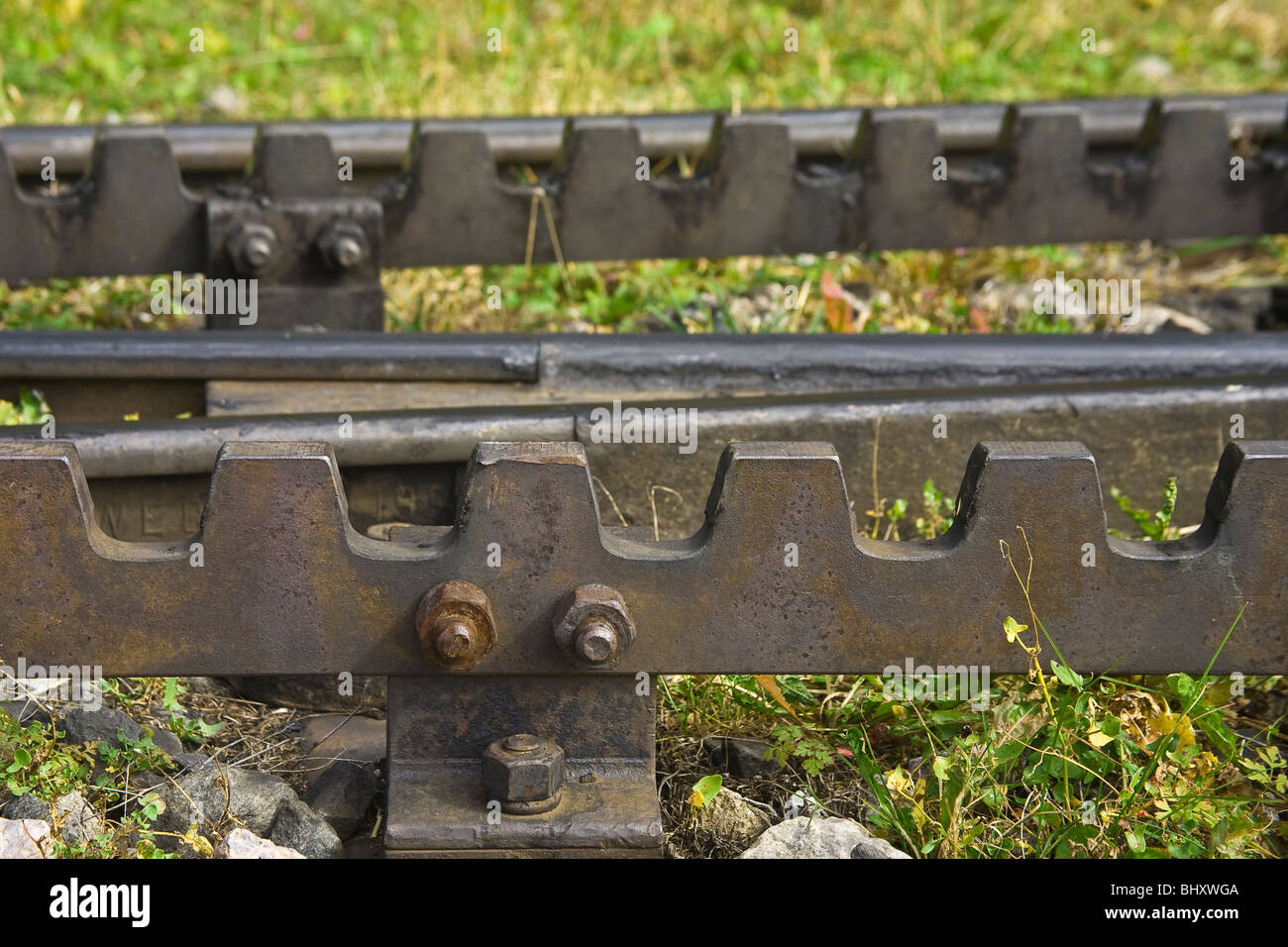 Cog rails rail hi-res stock photography and images - Alamy