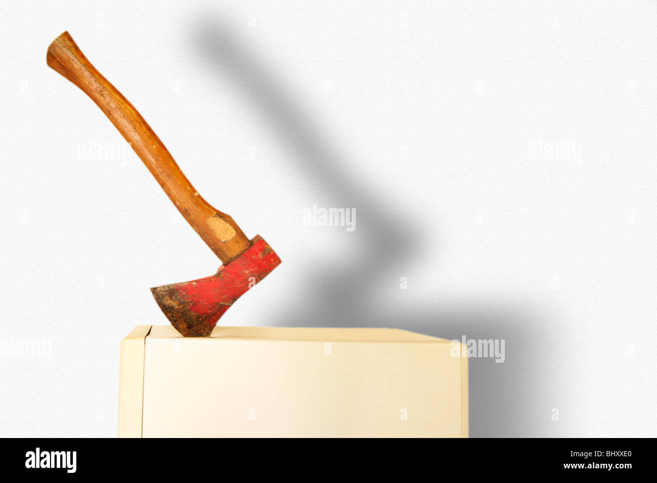 computer with axe Stock Photo - Alamy
