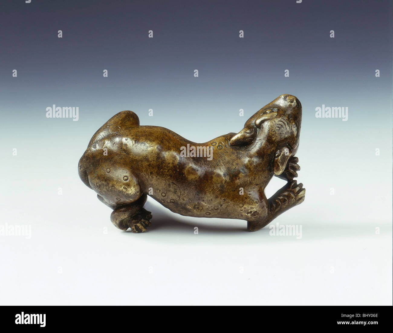 Bronze spotted dog-like animal, Tang dynasty, China, 618-906. Artist ...