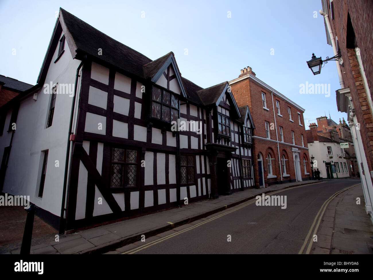 Period architecture, Swan House in Swan Hill, Shrewsbury, England Stock ...