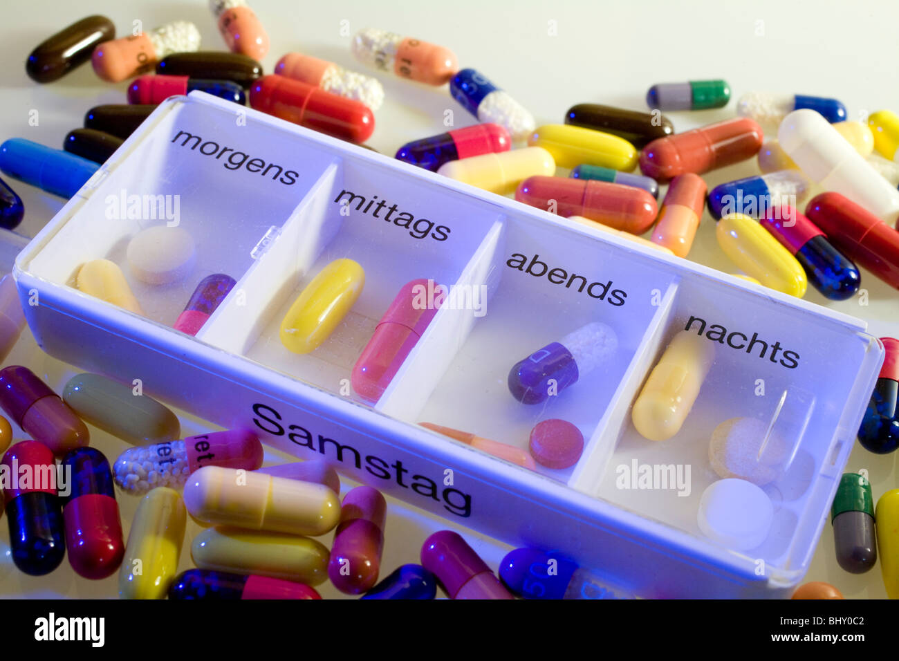 Medicine Box with tablets Stock Photo - Alamy