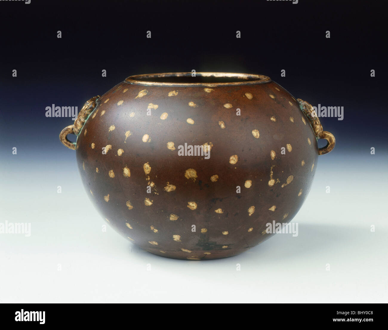 Bronze censer with gold encrustations, Chongzhen period, Ming dynasty ...