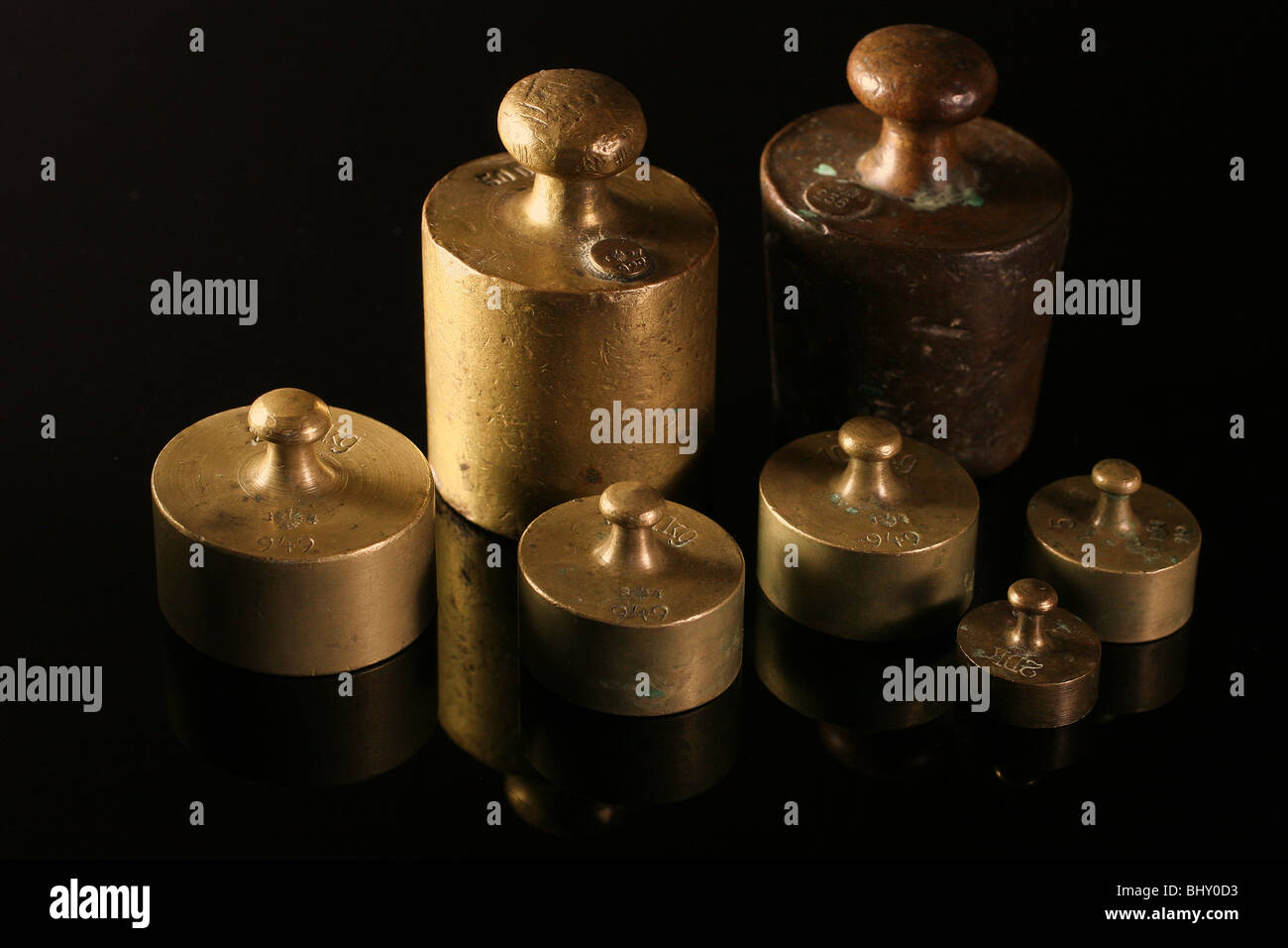 Brass weights hi-res stock photography and images - Alamy
