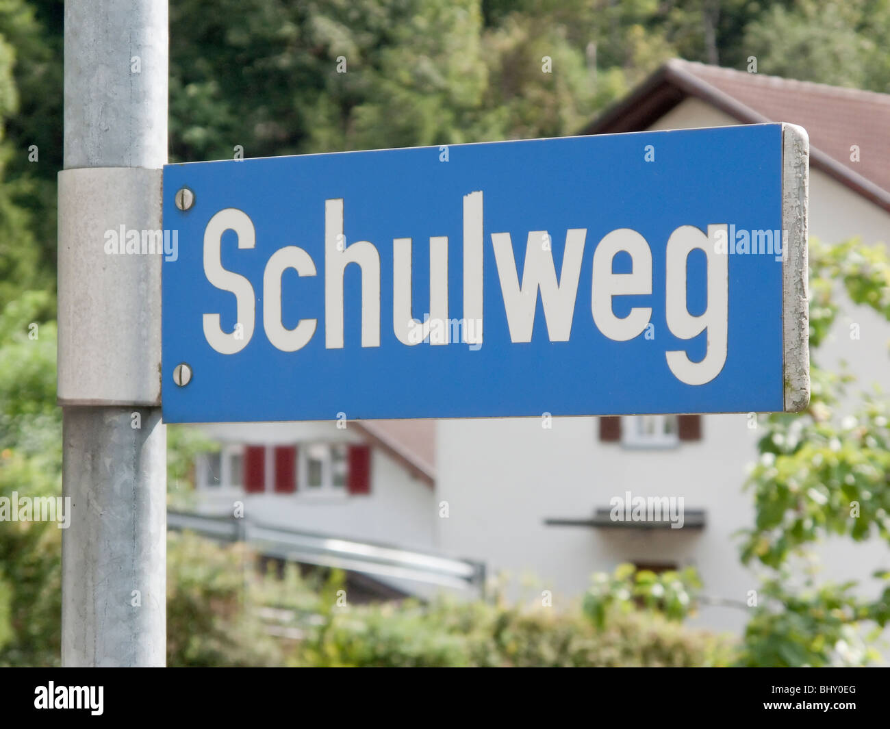 School way sign hi-res stock photography and images - Alamy