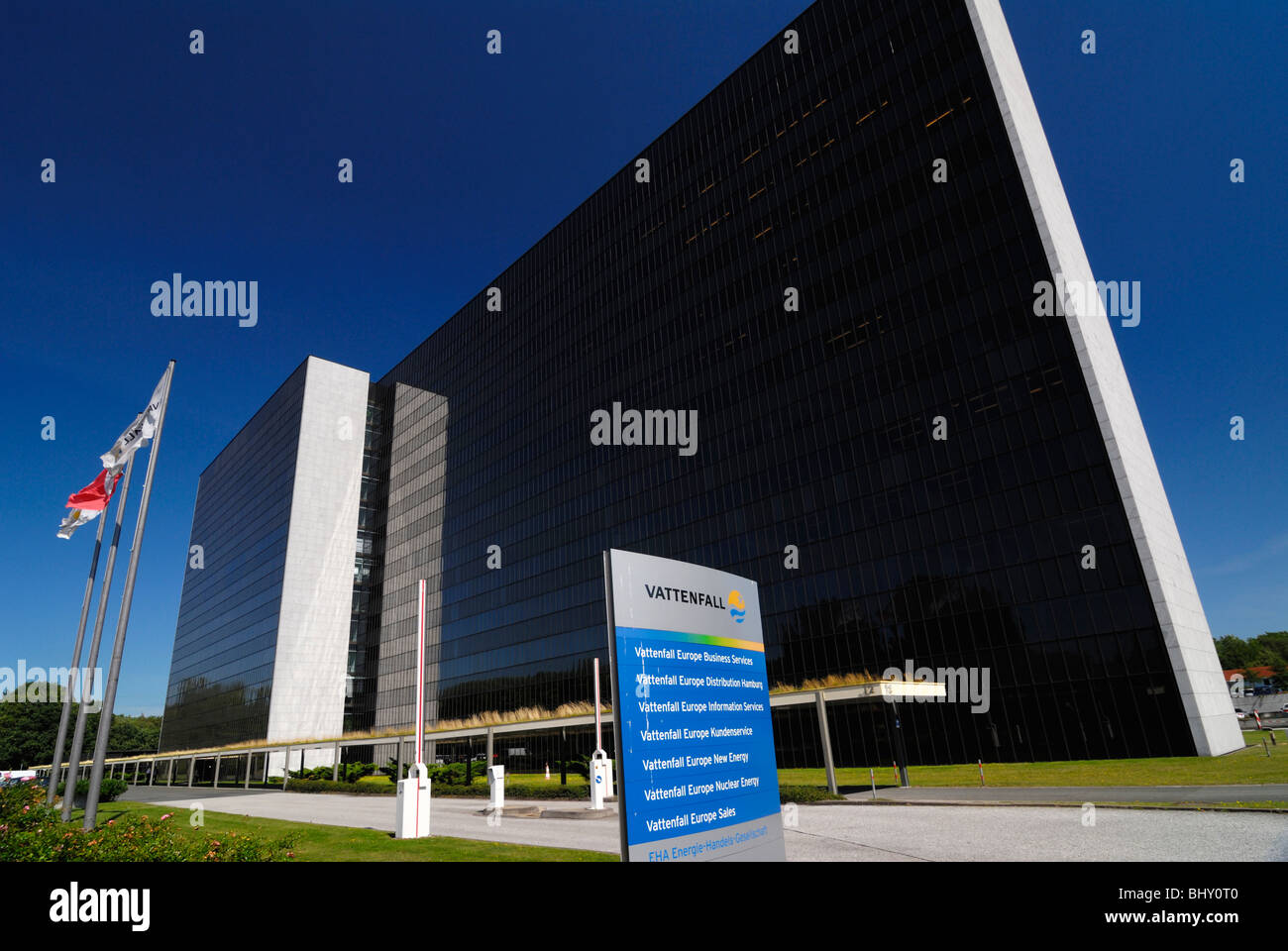 The Vattenfall's house in the City North, Hamburg, Germany, Europe ...