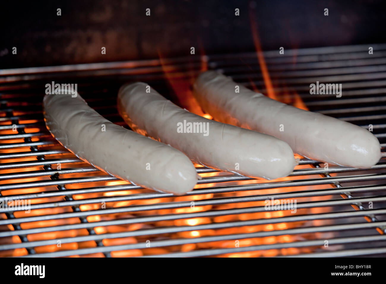 Bbq pit sausages hi-res stock photography and images - Alamy