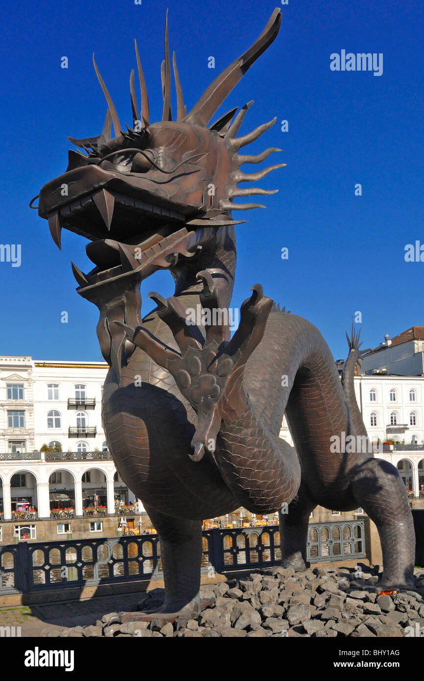 Copper dragon city hall market hi-res stock photography and images - Alamy