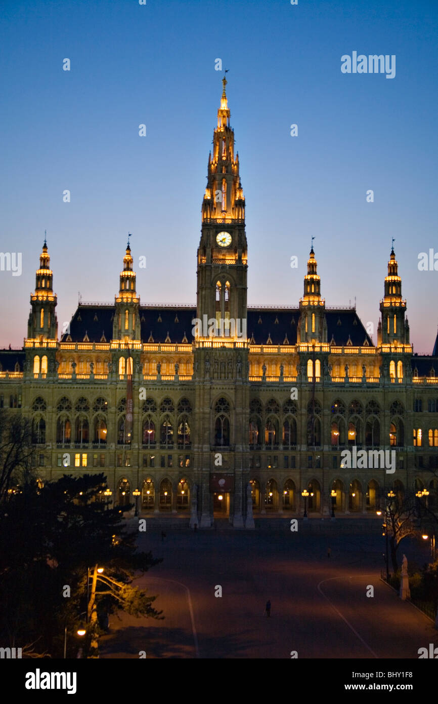 town hall square in Vienna Stock Photo - Alamy