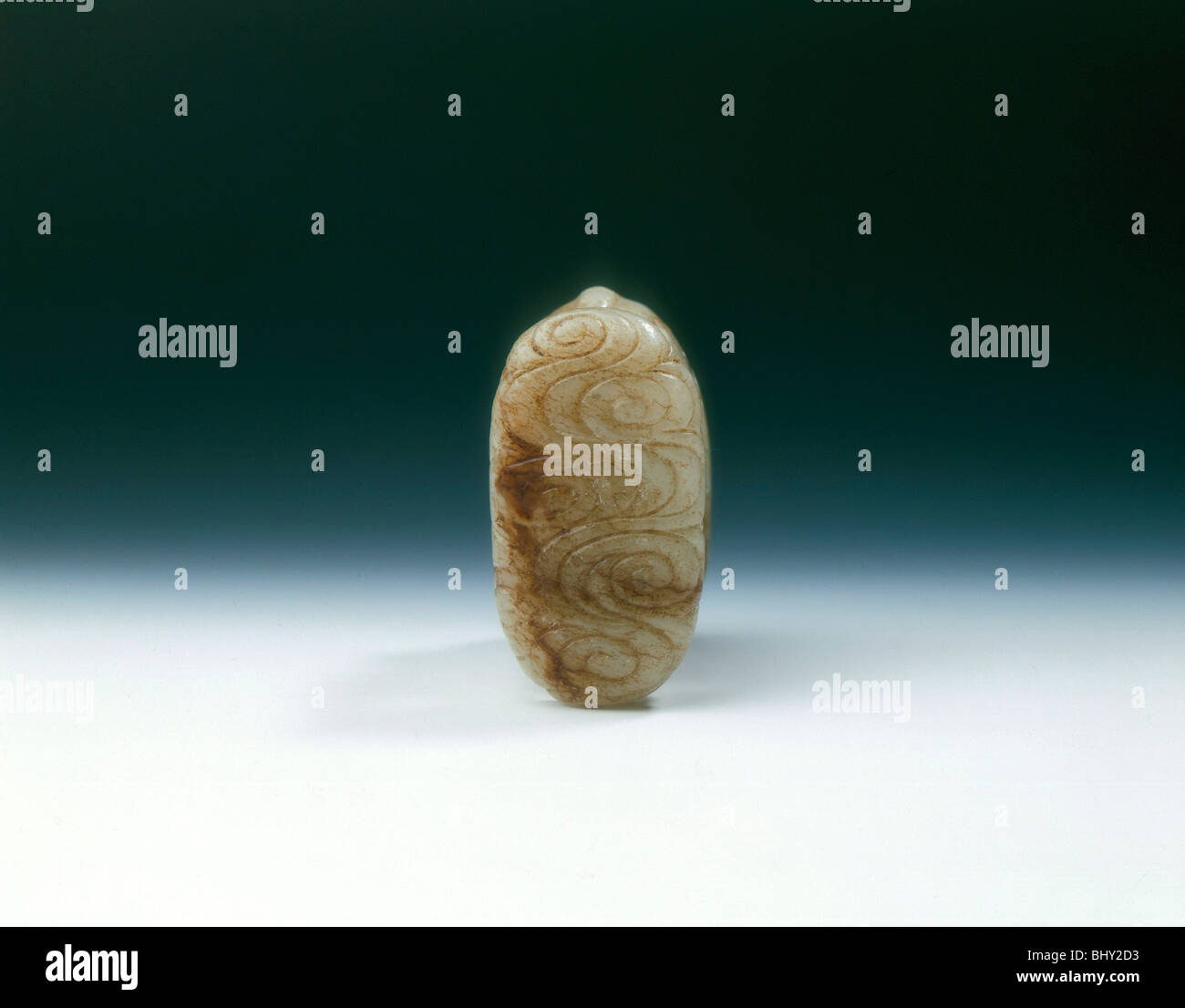 Jade winged standing qilin on bed of clouds, Yuan dynasty-early Ming ...