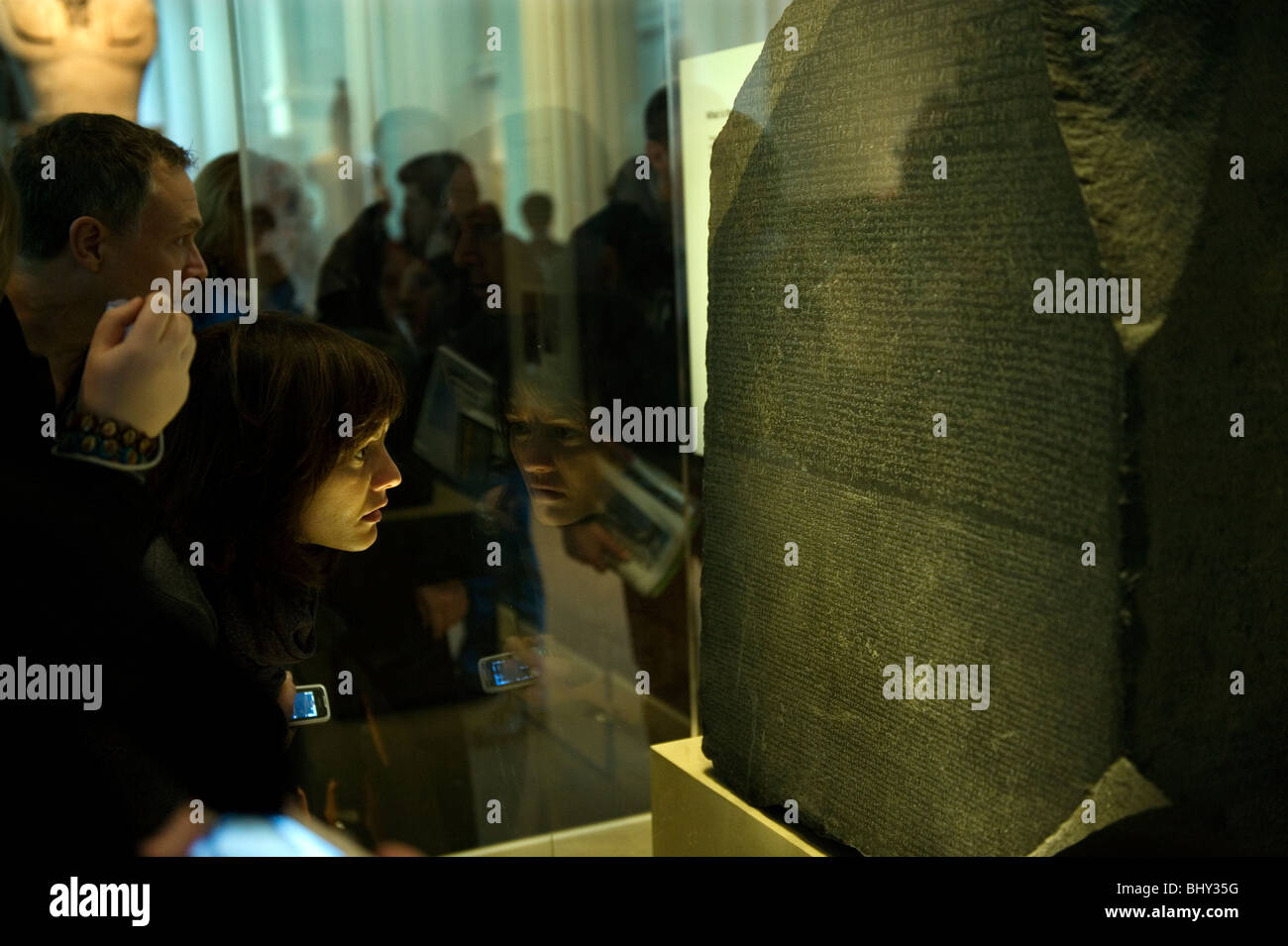 The British Museum, London, Britain,UK. Crowds of visitors from home ...